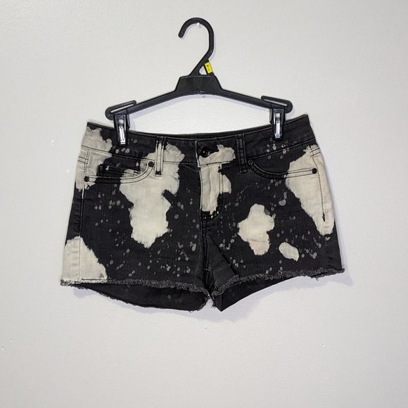 Lovesick | Shorts | Lovesick Bleach Splatter Black Jean Shorts 3 Euc ...